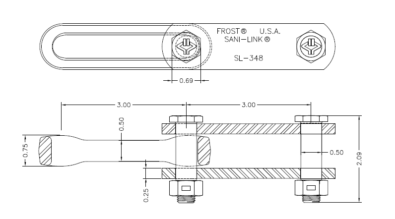 SL 348 Bolted Chain - Frost Inc